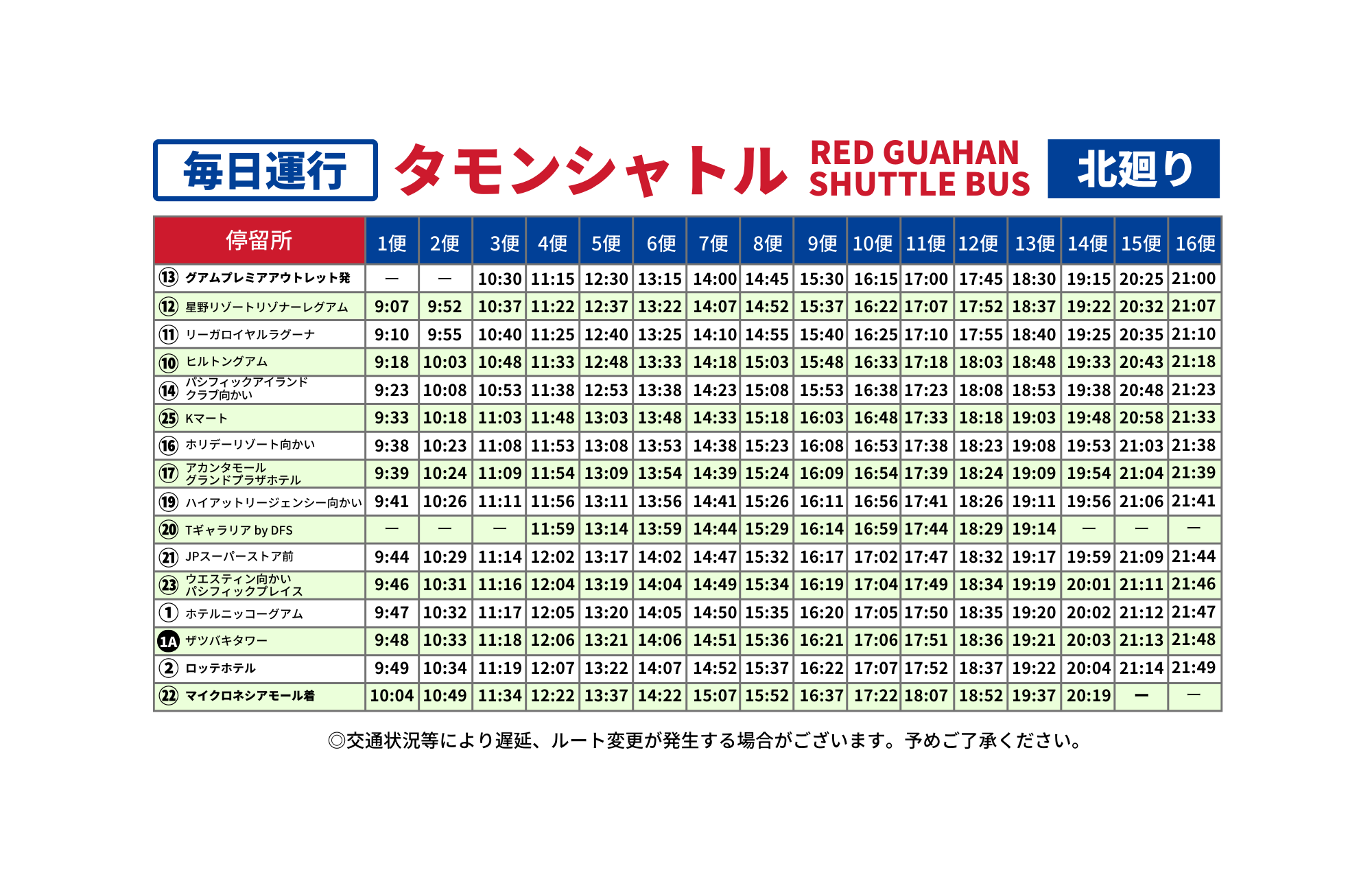 2 DAYS Ticket | Red Guahan Shuttle Bus Official Website - Ticketless ...