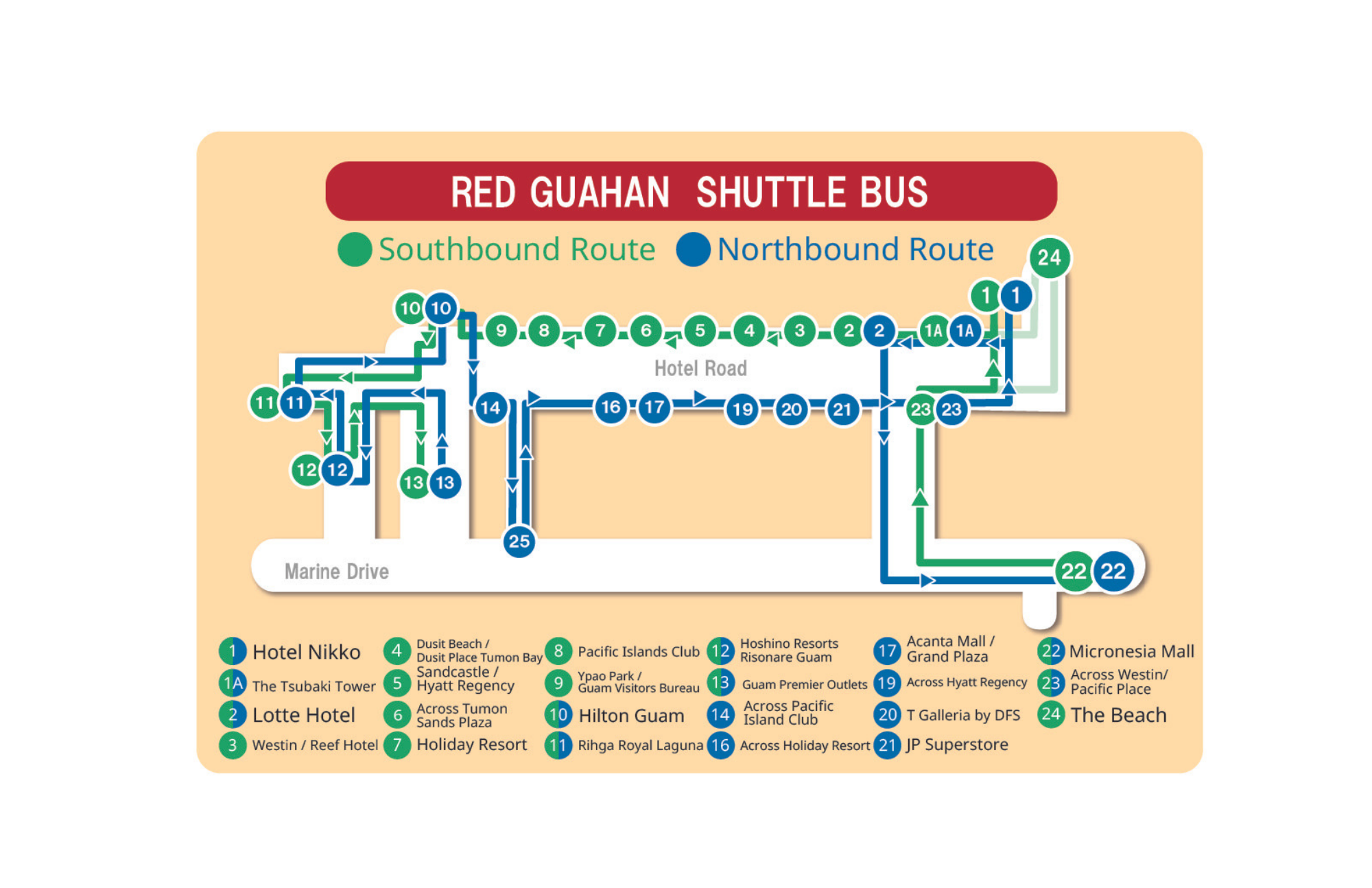 Red Shuttle Bus 2 DAYS Ticket | Red Guahan Shuttle Bus Official Website ...